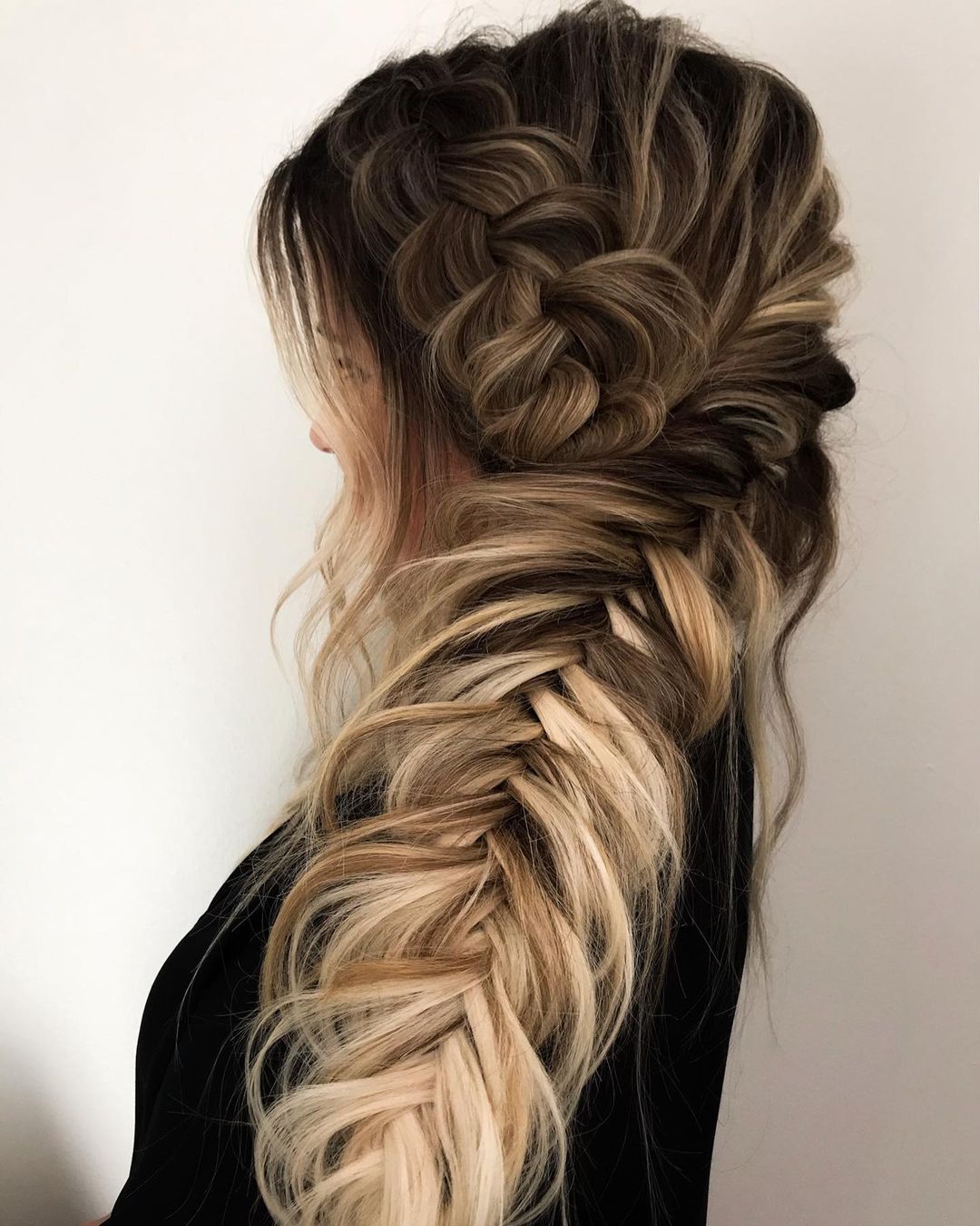 French Fishtail Braid Steps
